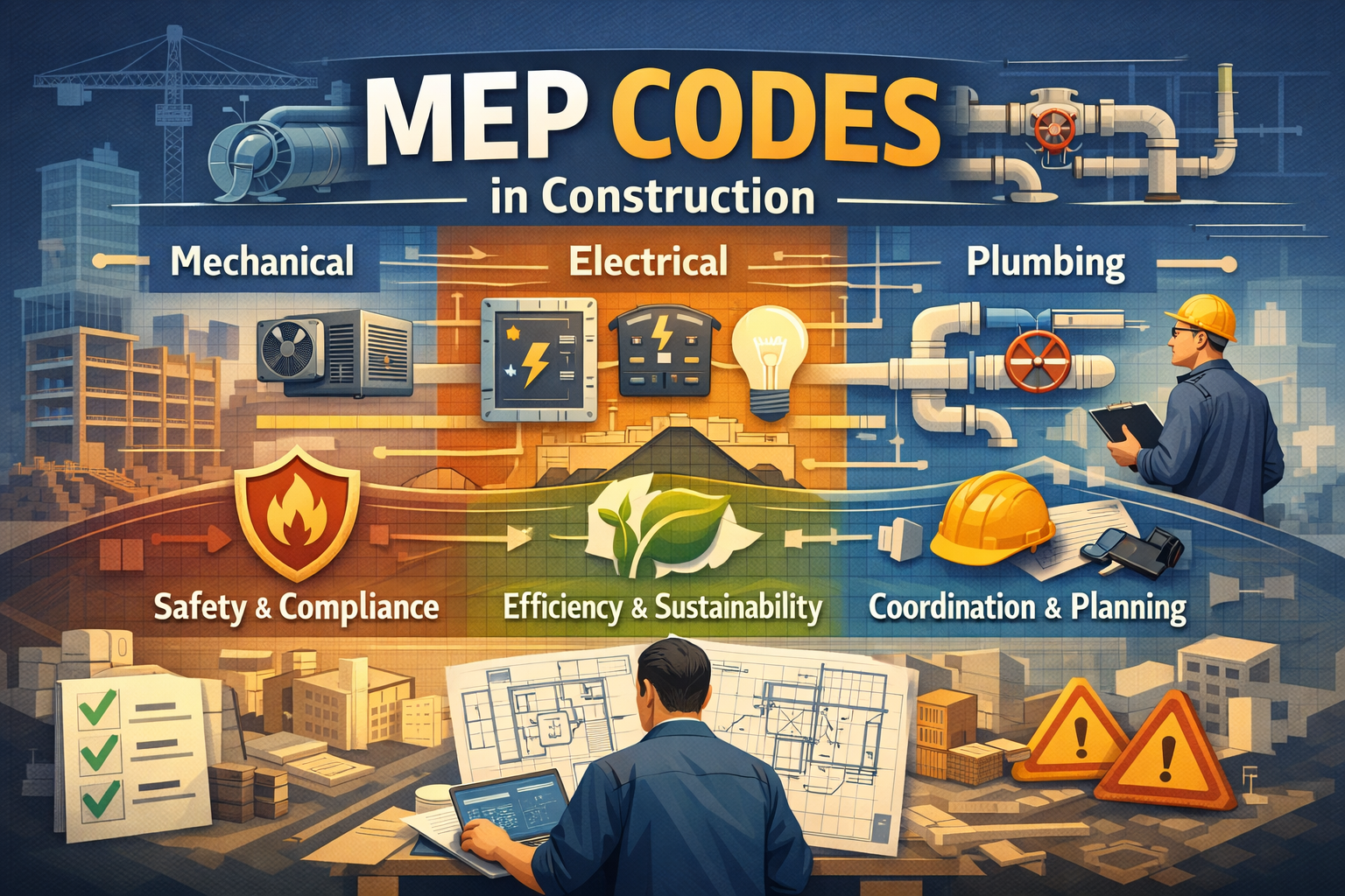 MEP Codes in Construction: Mechanical, Electrical & Plumbing Standards